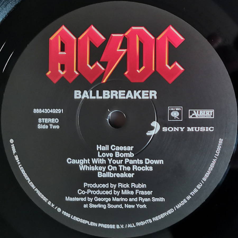 AC/DC – Ballbreaker (180g) - Купить виниловую пластинку