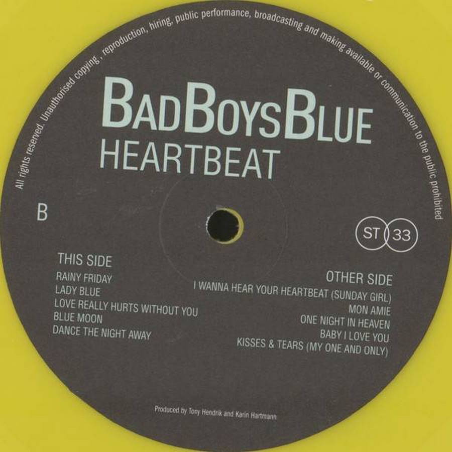 Bad Boys Blue – Heart Beat (yellow) - Купить виниловую пластинку