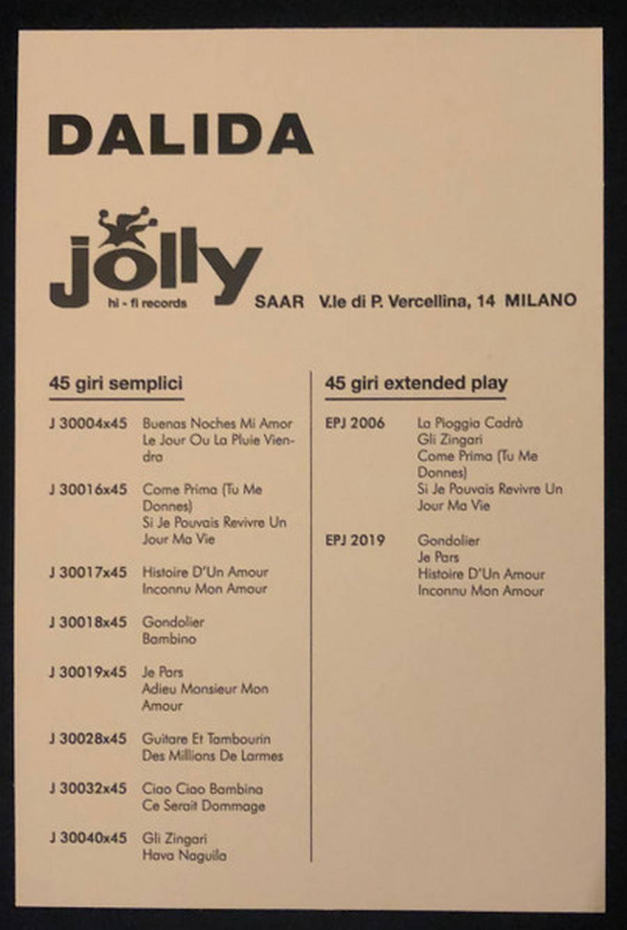 Dalida Con Raymond Lefèvre E La Sua Orchestra – Dalida (orange ...