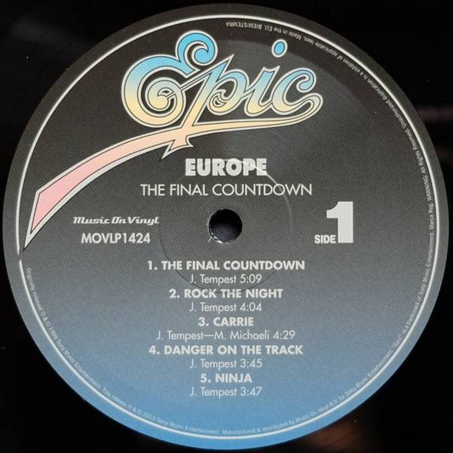 Europe – The Final Countdown - Купить виниловую пластинку