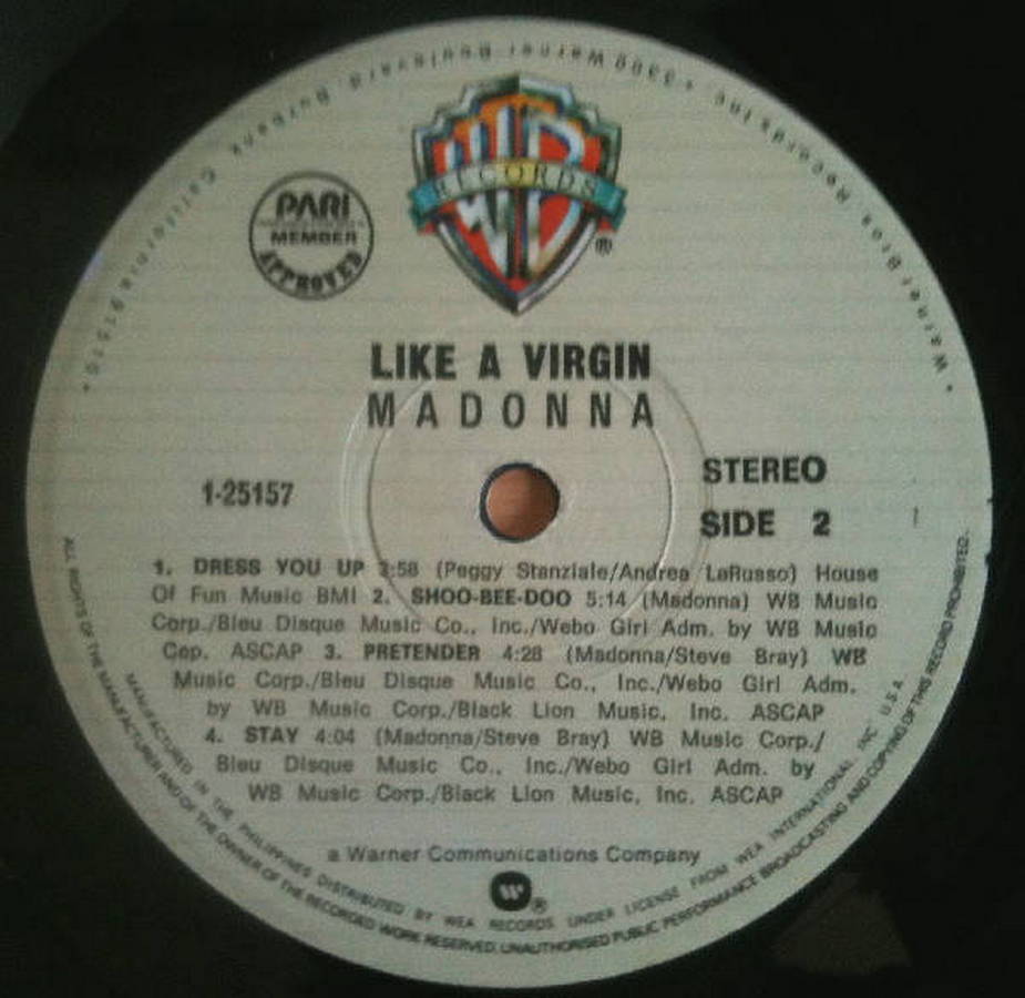 Madonna – Like A Virgin - Купить виниловую пластинку
