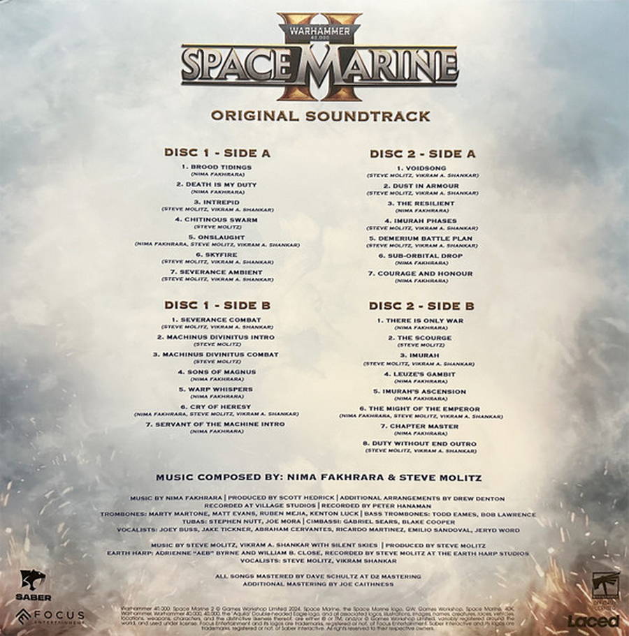 OST (Games) – Warhammer 40.000 Space Marine 2 (Nima Fakhrara & Steve ...