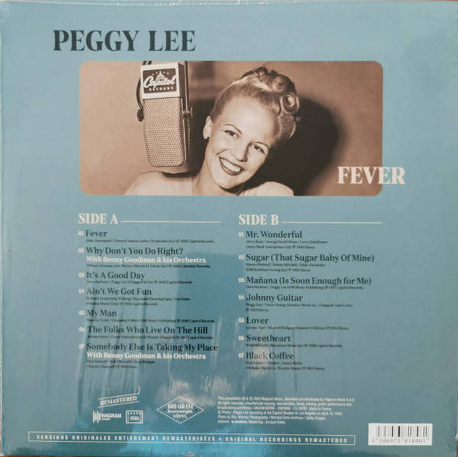 Peggy Lee – Fever - Купить виниловую пластинку